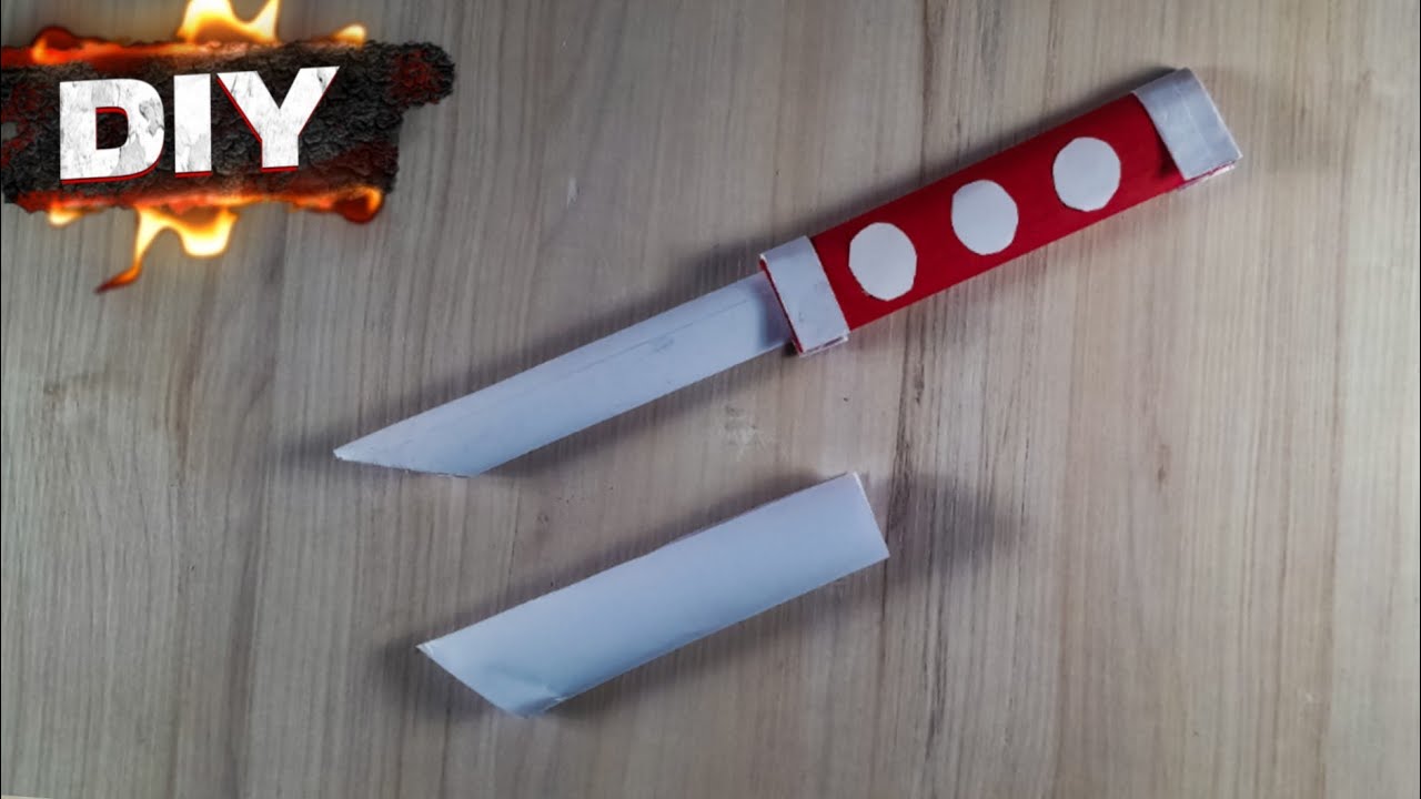 how to make a paper knife - YouTube