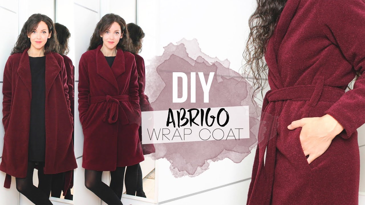 DIY WRAP COAT | Cómo hacer un abrigo - YouTube