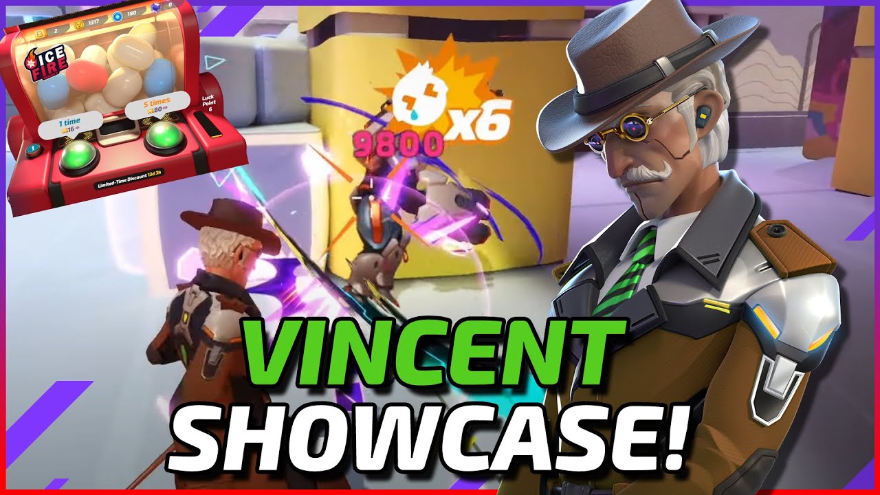 New Hero Vincent Early Access Showcase and Arcade System! - T3 Arena ...