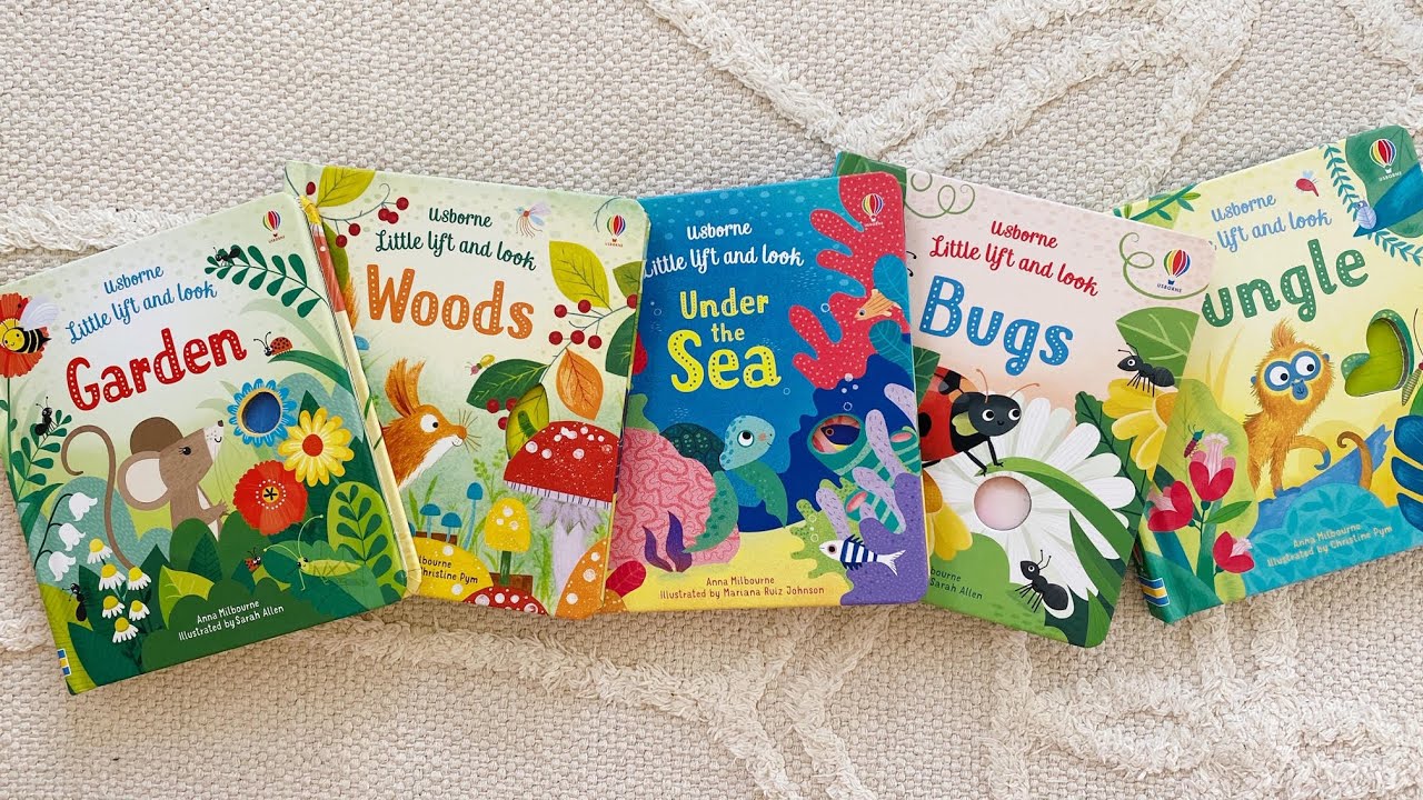 Usborne Little Lift & Look Series | Garden + Woods + Sea + Bugs ...