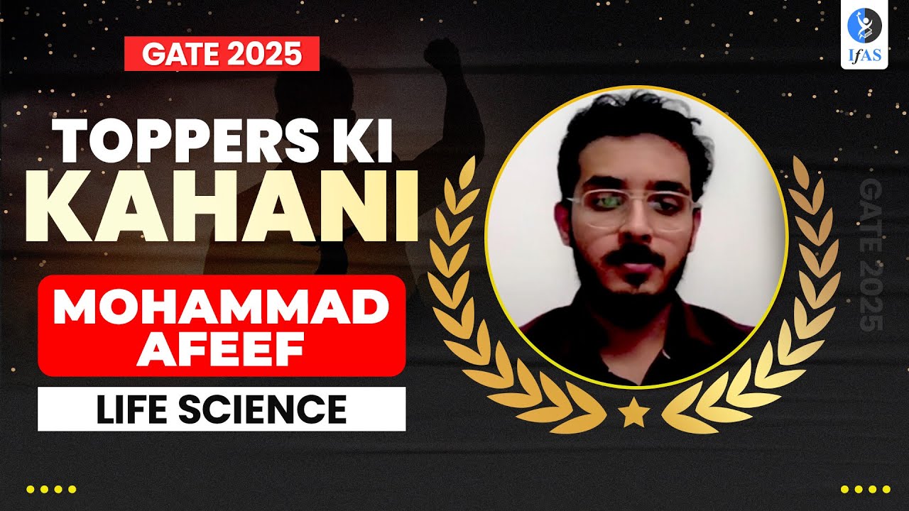 GATE Life Science 2025 Toppers Talk - Mohammad Preparation Tips! - YouTube