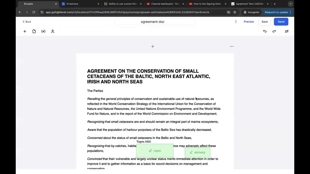 #51 -GoHighlevel-How to Set Signing Order for Recipients in Documents and Contracts - YouTube