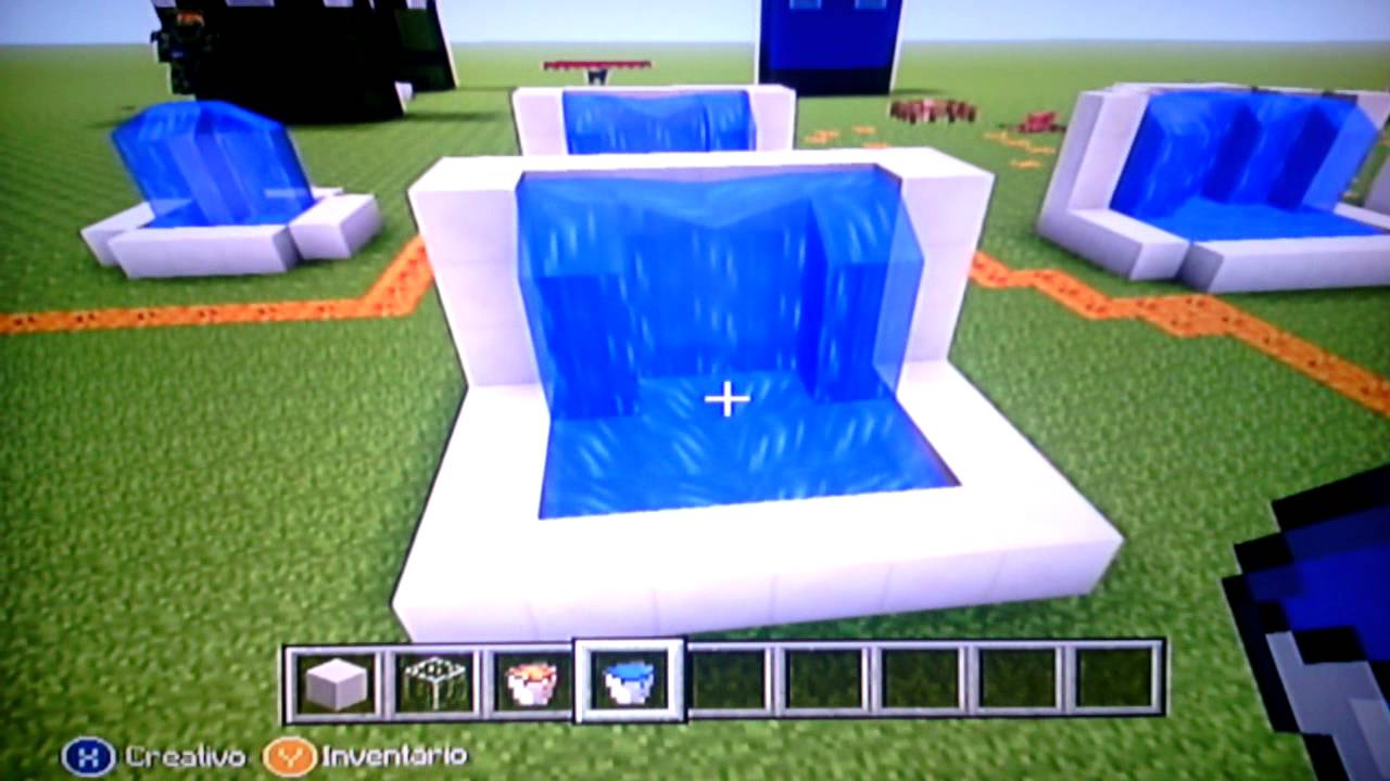 Como hacer una fuente en minecraft - YouTube