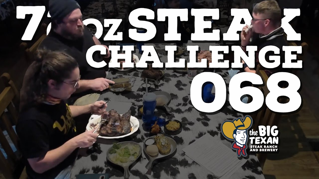 068 | 72oz Steak Challenge | Big Texan Live Stream - YouTube