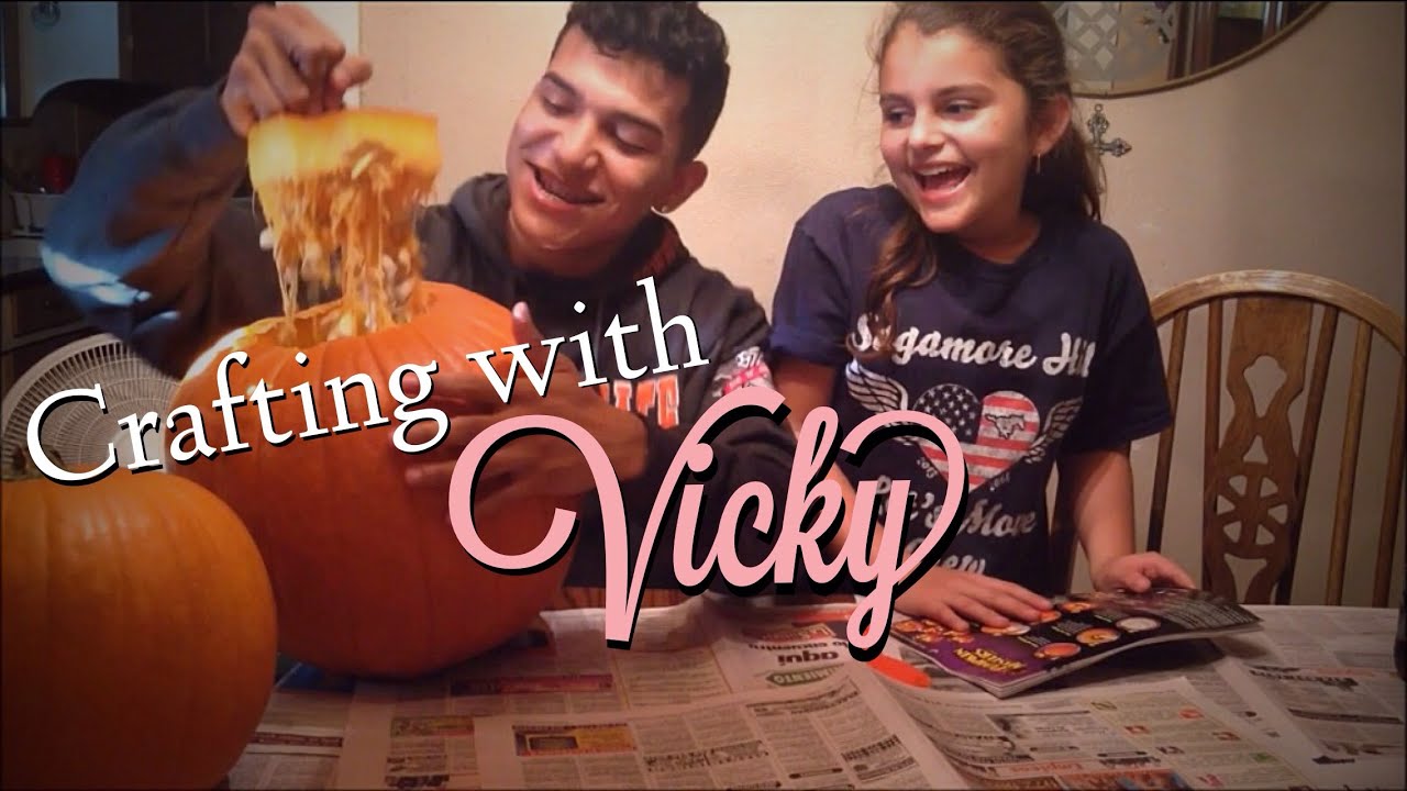 Crafting with Vicky (Carving Pumpkins) - YouTube
