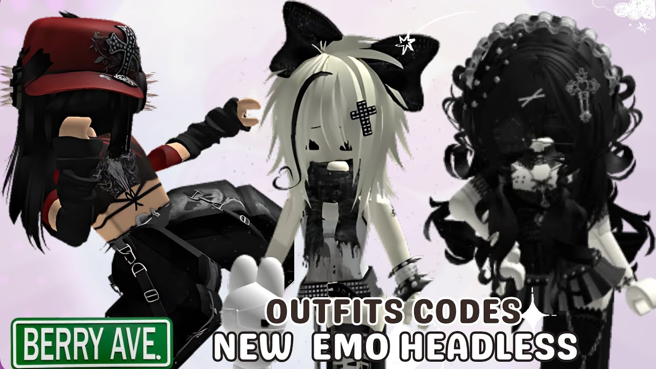 New 10 Emo Outfits ID Codes + Links For Brookhaven RP, Berry Avenue ...