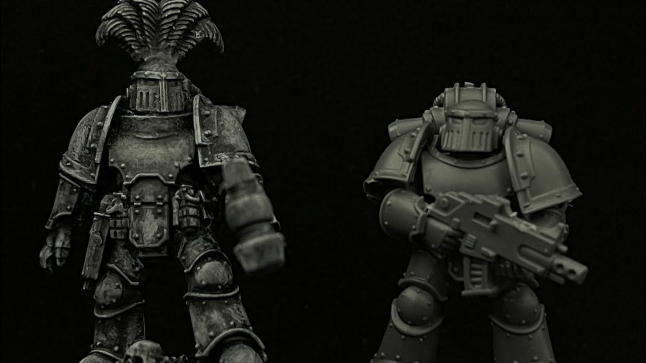 Mark 3 Space Marine Horus Heresy true scale conversion - YouTube