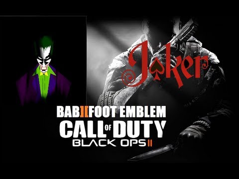 COD Black Ops 2 Emblem Tutorial - The Joker (DC) - YouTube