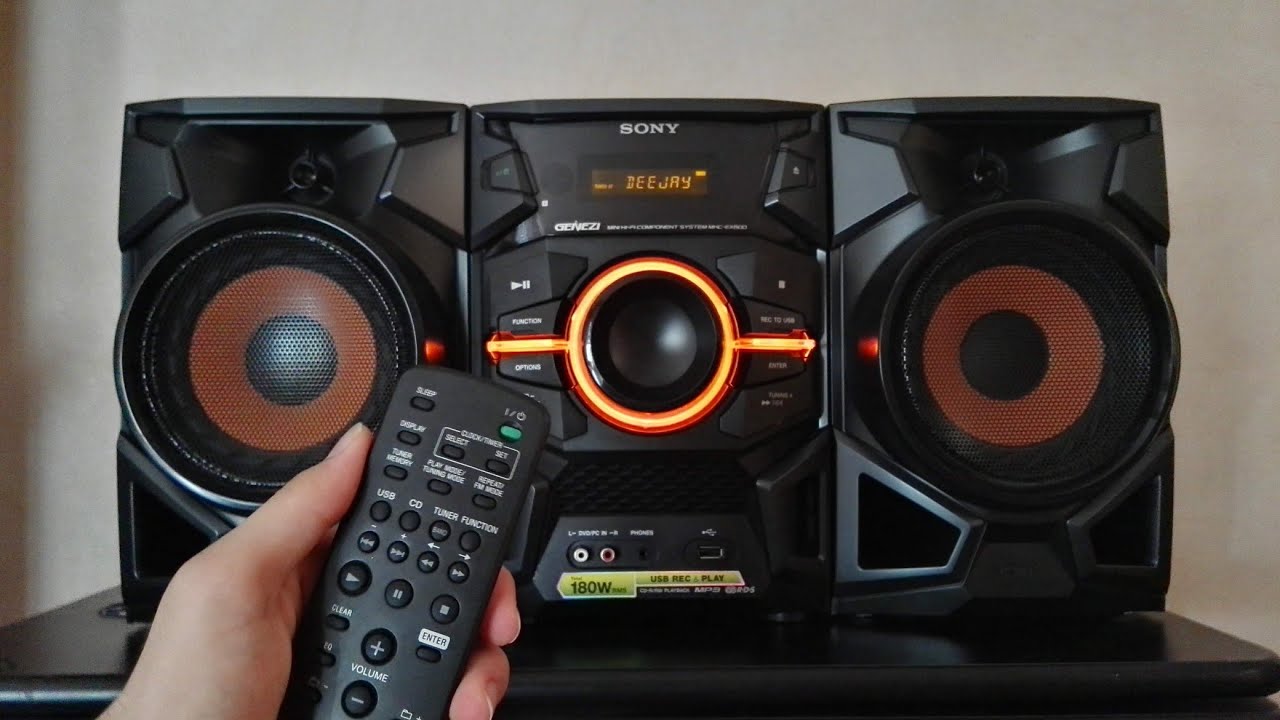Test funzioni Sony MHC-EX600 Mini Hi-Fi - YouTube