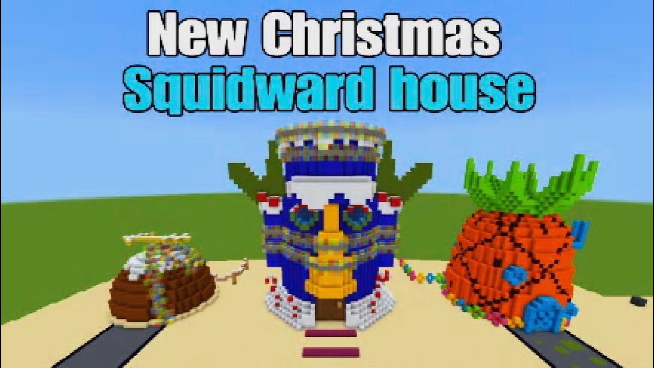 How to make the New Christmas Squidward in Minecraft - YouTube