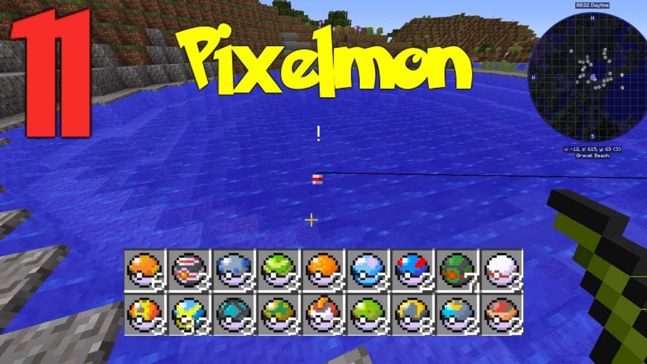 Fishing and Pokeballs! - Pixelmon Ep. 11 - YouTube