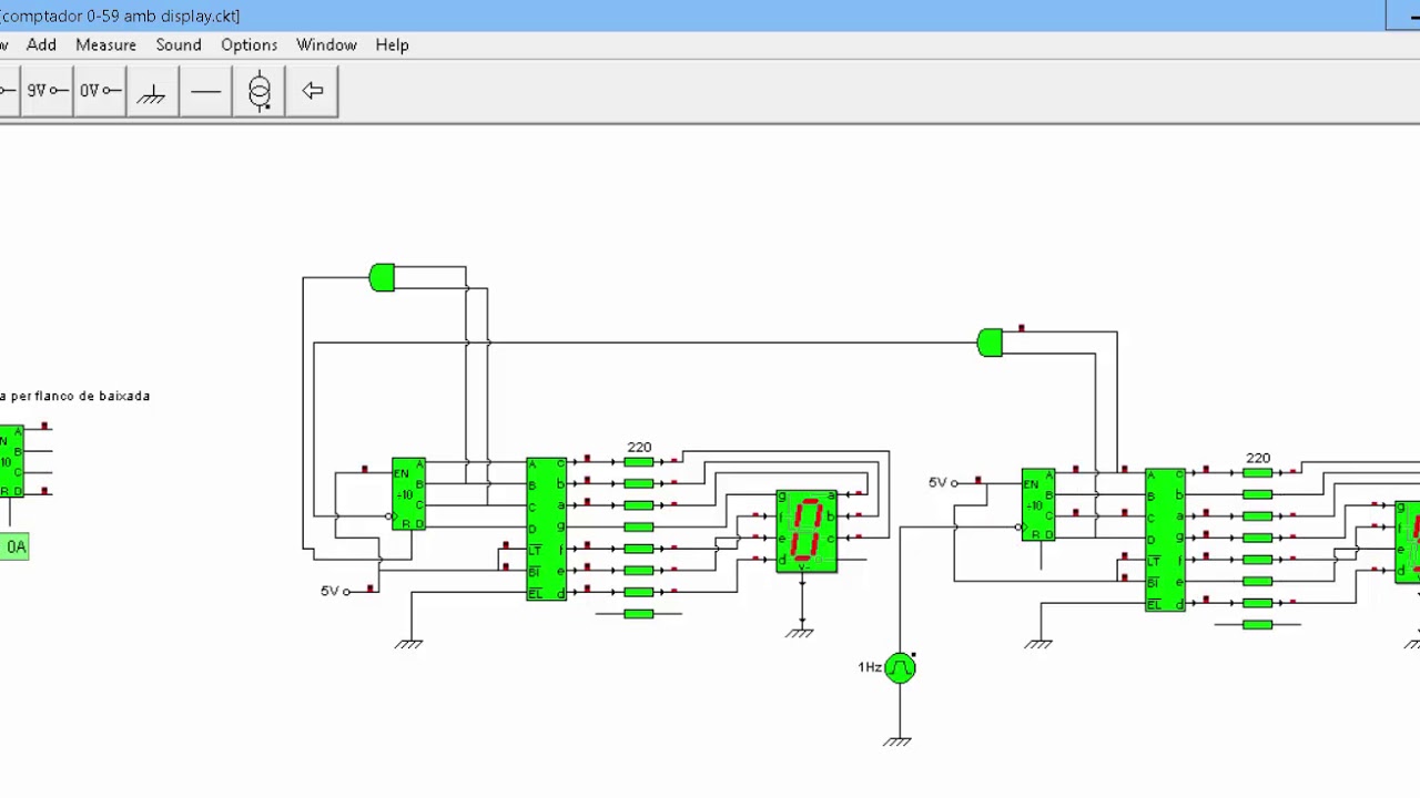 video tutorial crocodile digital 7, comptador de 0 a 59 - YouTube
