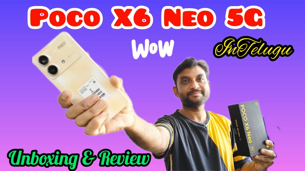 Poco X6 Neo 5G Mobile Unboxing & Review By SRT Telugu Tech - YouTube