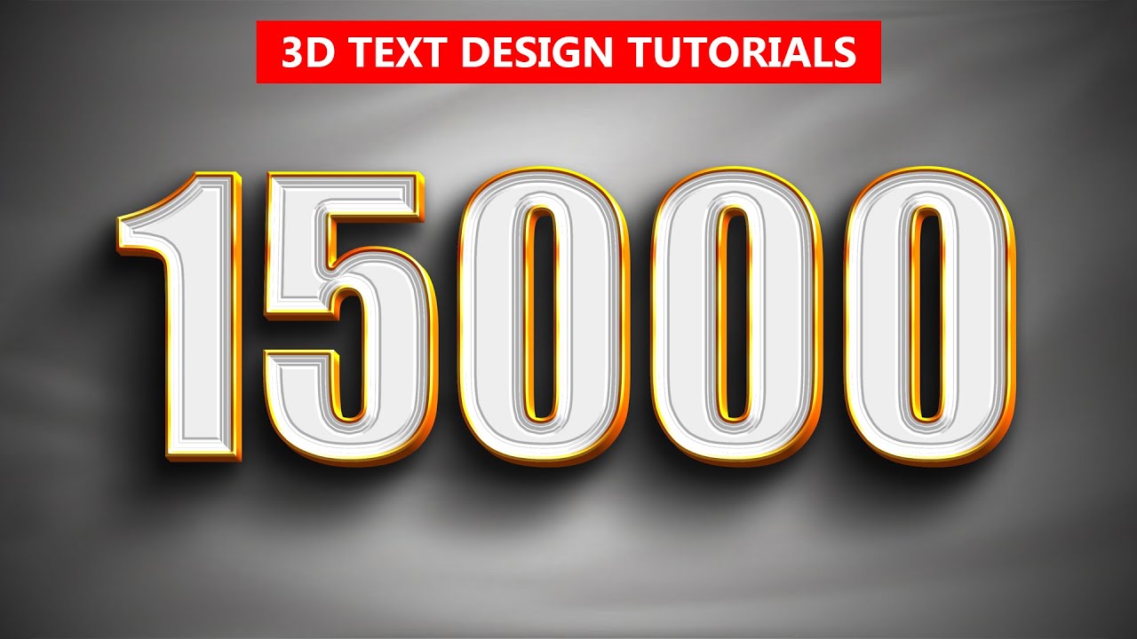3D LAYERTEXT EFFECT IN PHOTOSHOP || 3D TEXT DESIGN TUTORIALS IN ...