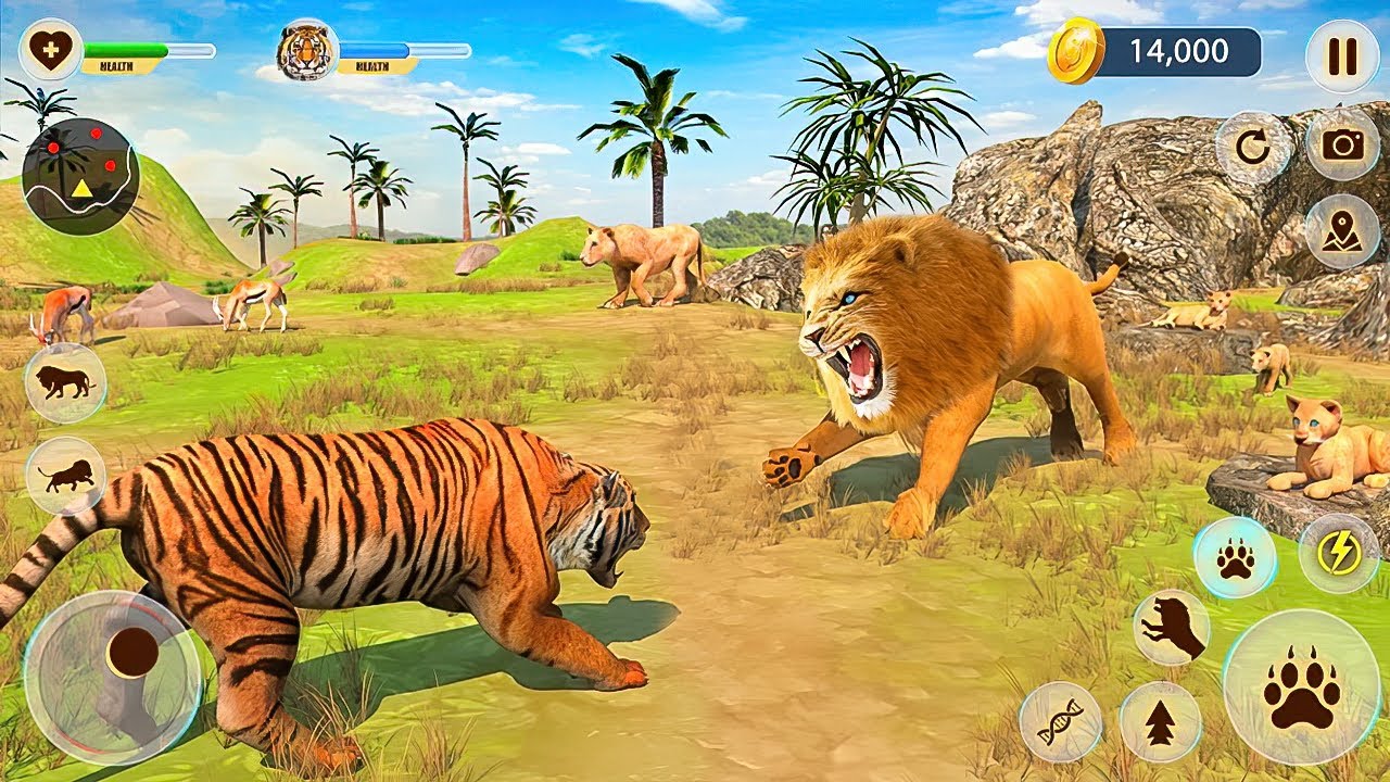 Lion Games Animal Hunting Simulator 3D - Android Gameplay - YouTube