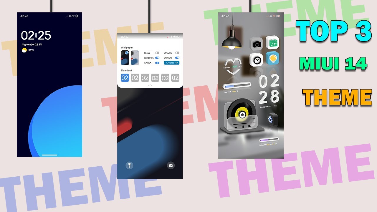 TOP 3 MIUI 14 Premium Themes | Change Control Centre| 2023 Best MIUI 14 ...