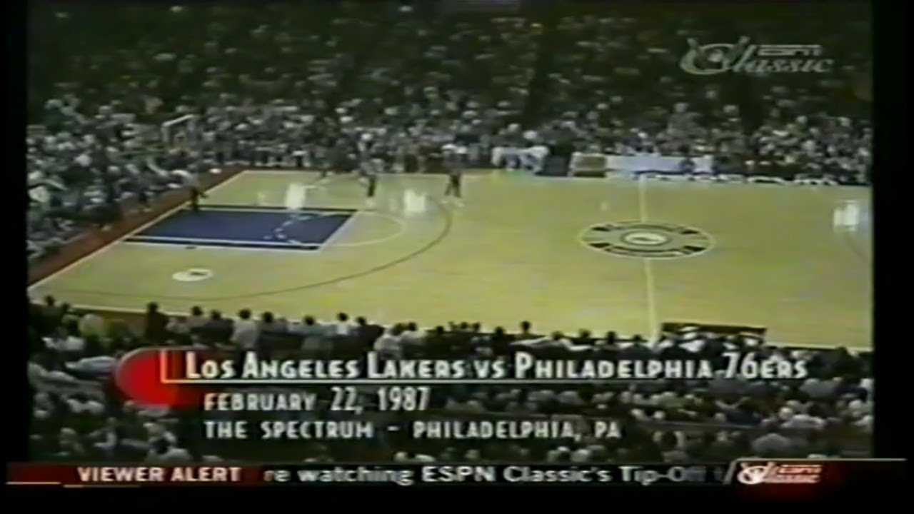 1987 Lakers at Sixers (Part 4) - YouTube