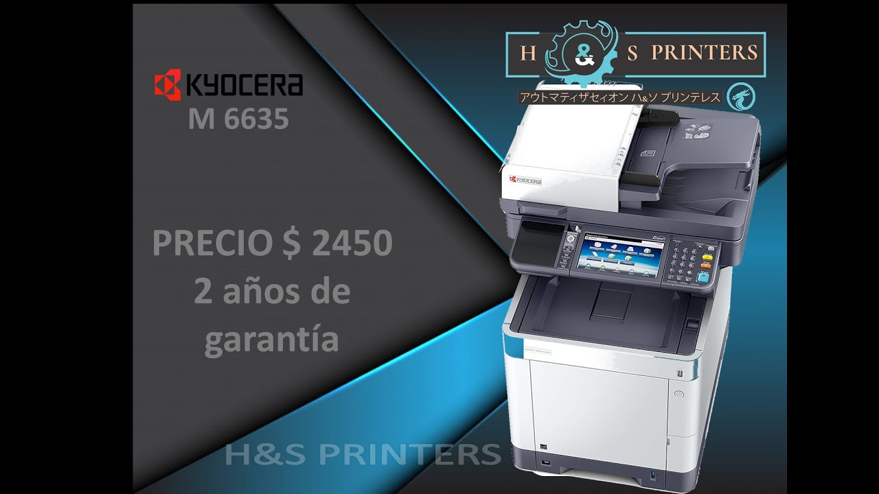 IMPRESORA - COPIADORA Kyocera M6635 ECUADOR - YouTube