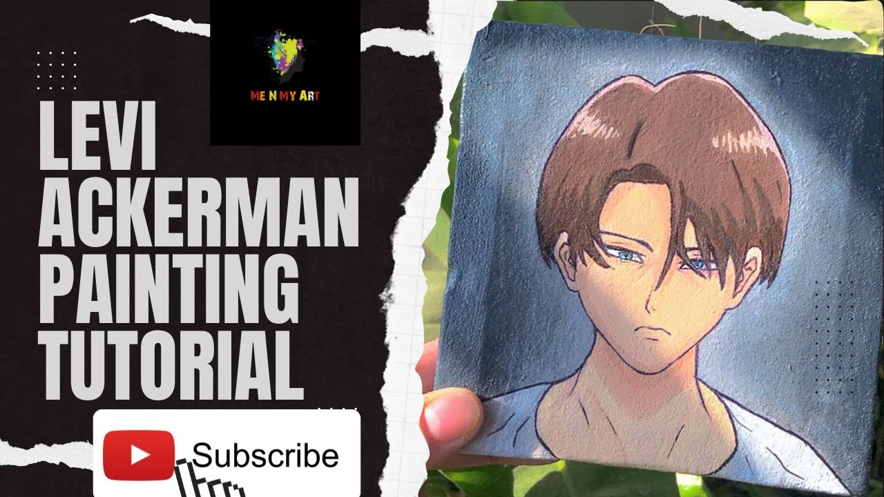 LEVI ACKERMAN PAINTING TUTORIAL//acrylic painting#artist #painter # ...