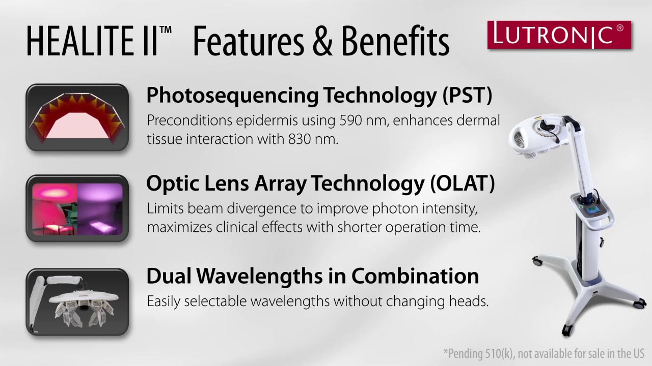Heallite II LED terapie Lutronic - YouTube