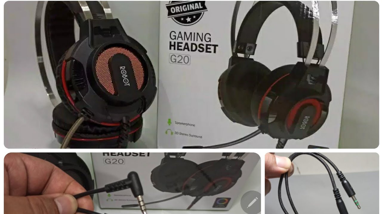 Review Headset Gaming Robot G20 - YouTube