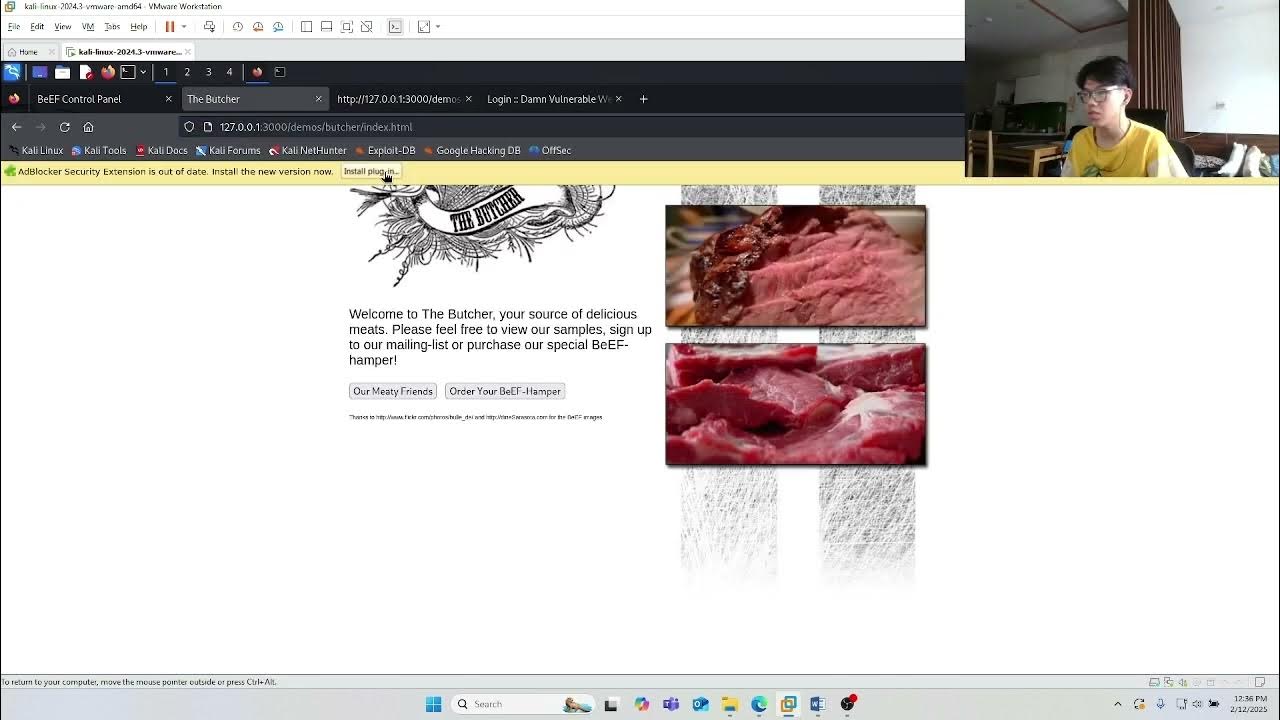 4.4.8 Lab - Using the Browser Exploitation Framework (BeEF) - YouTube