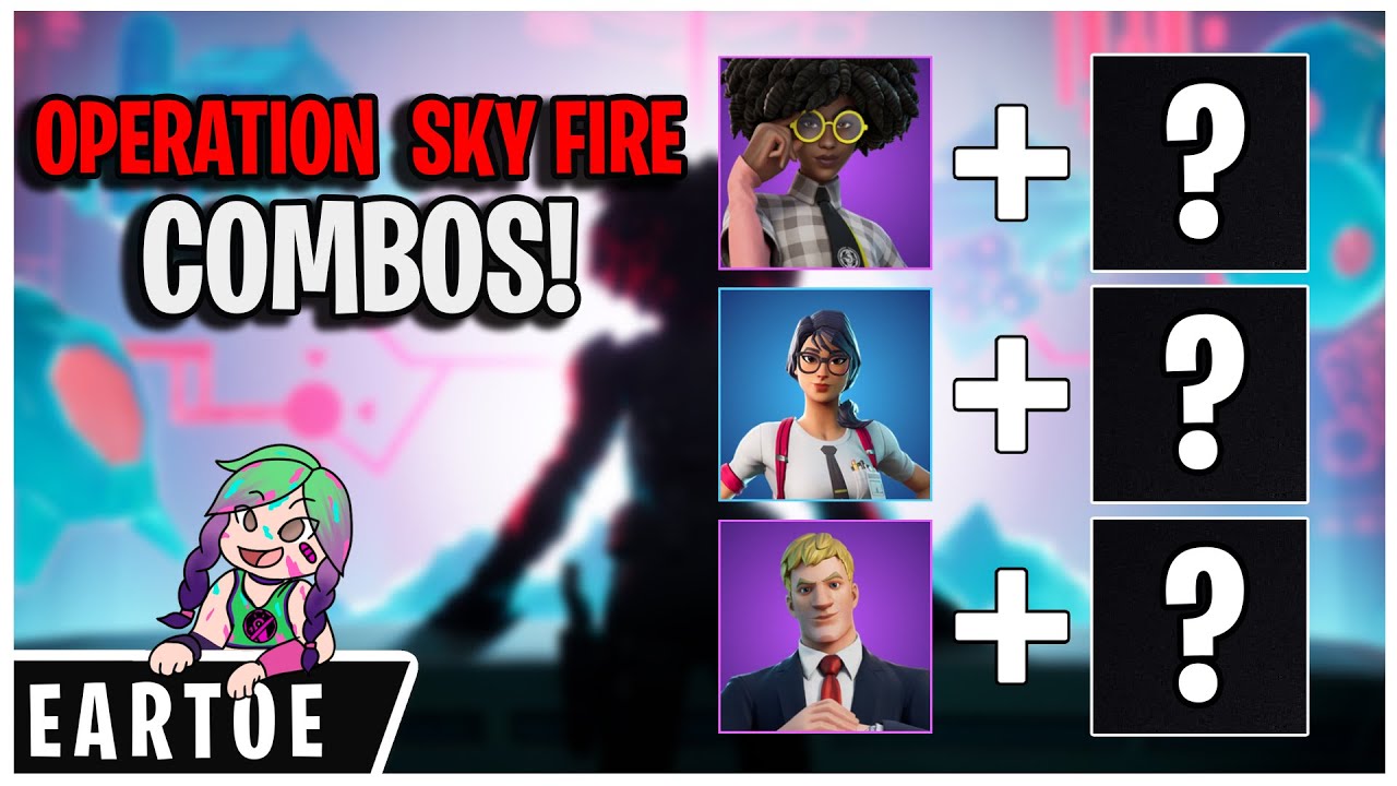 OPERATION SKY FIRE Combos in Fortnite (Fortnite Battle Royale) - YouTube