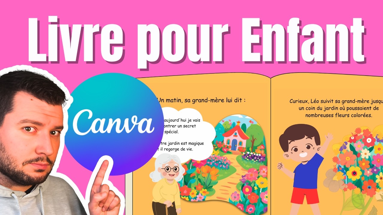 Créer un LIVRE pour ENFANT avec Canva - YouTube
