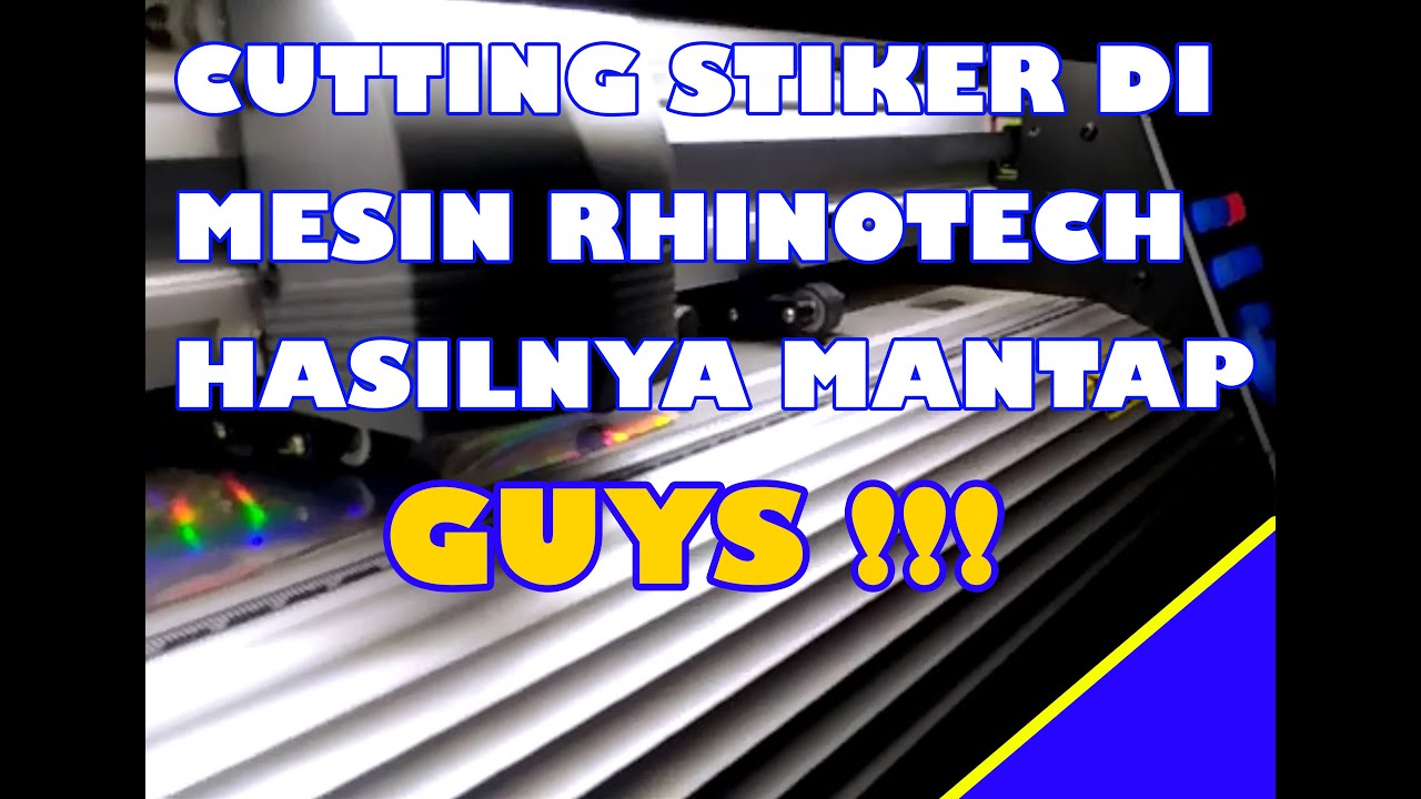 Cara mencutting stiker yang berbentuk text dari bahan hologram dan lain ...