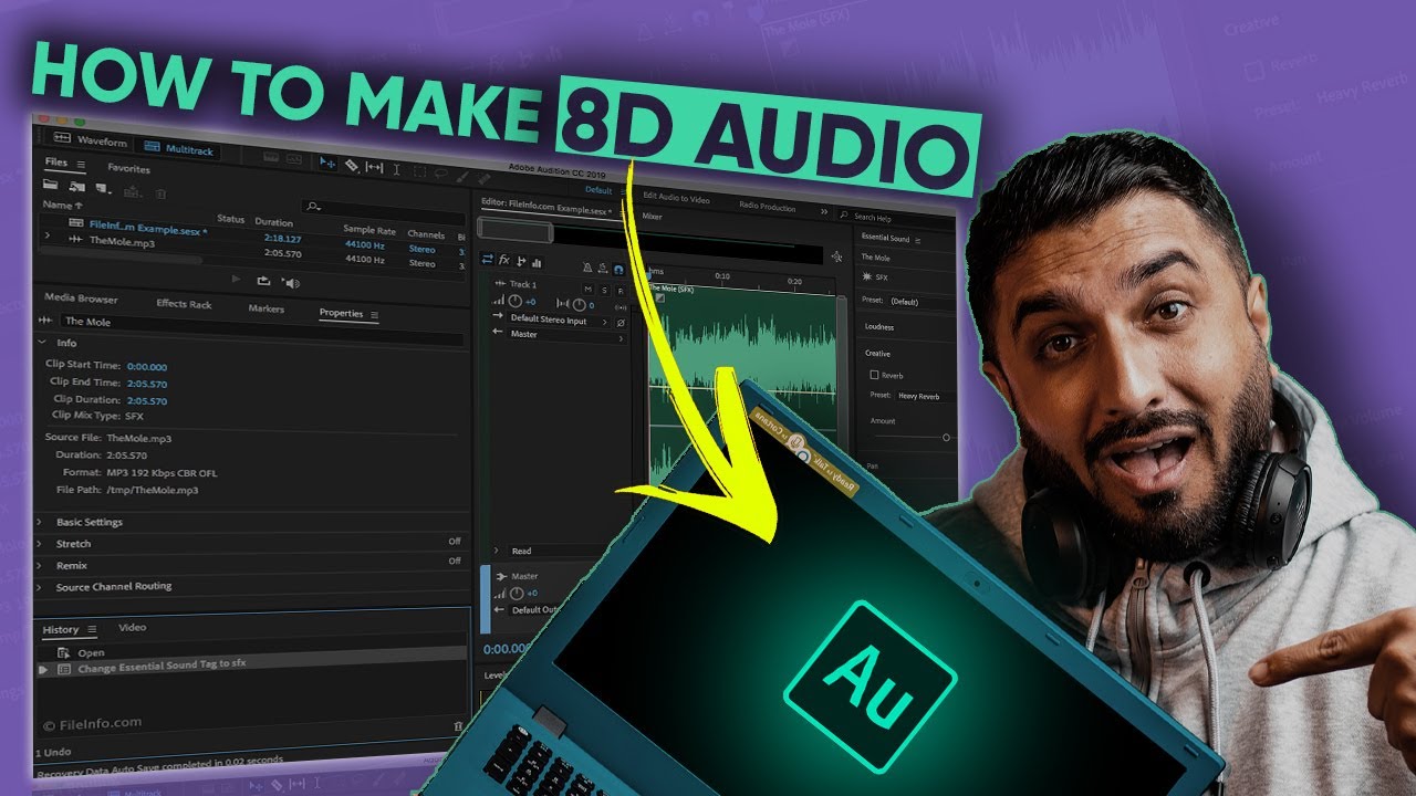 How to MAKE 8D AUDIO in Adobe Audition 2022 - YouTube