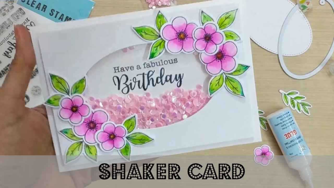 How to Make DIY Shaker Card - YouTube