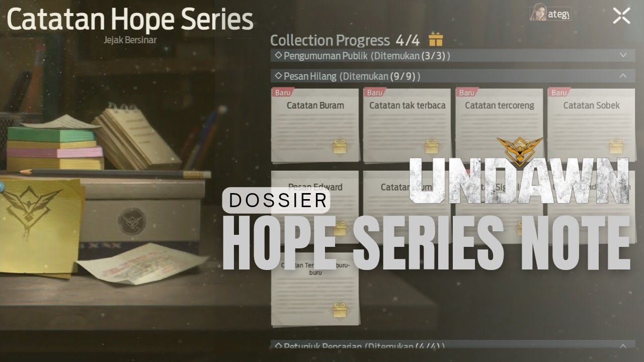 [100% Complete] Hope Series Note Dossier Location - Undawn - YouTube