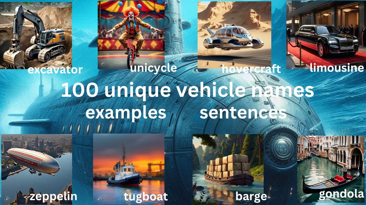 "100 Vehicle Names Every Child Should Know" || Learn A - Z with vehicle ...