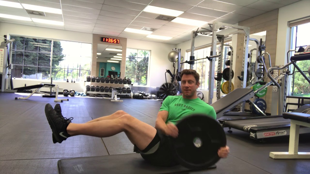 Russian Twists With A Plate - YouTube