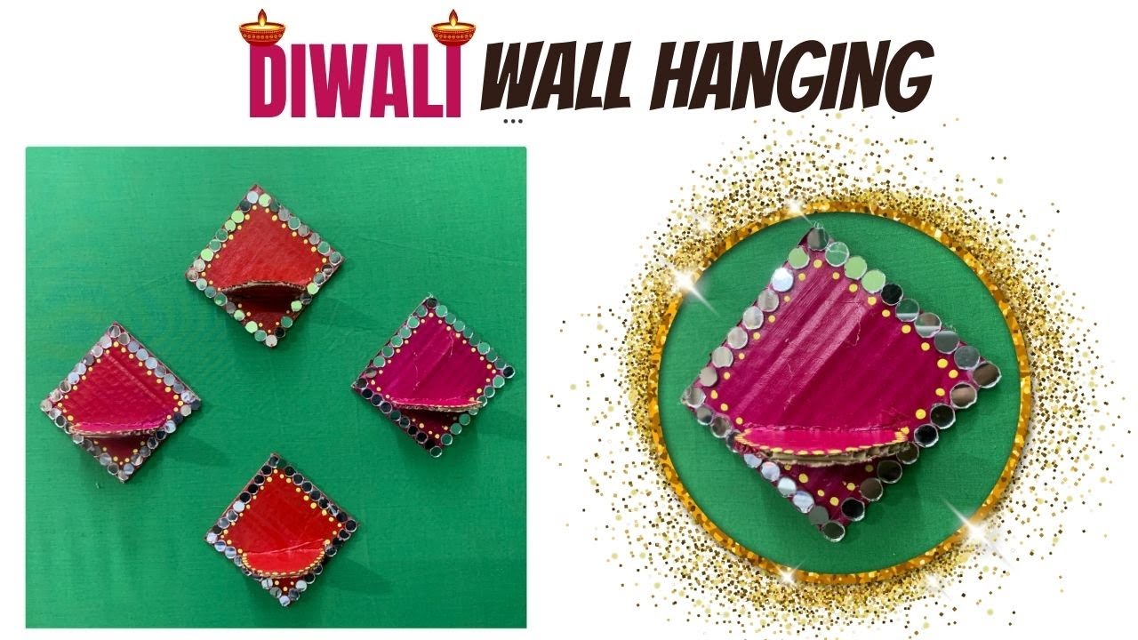 "Beautiful Diwali Diya Wall Hanging | Easy DIY Decoration Ideas for ...
