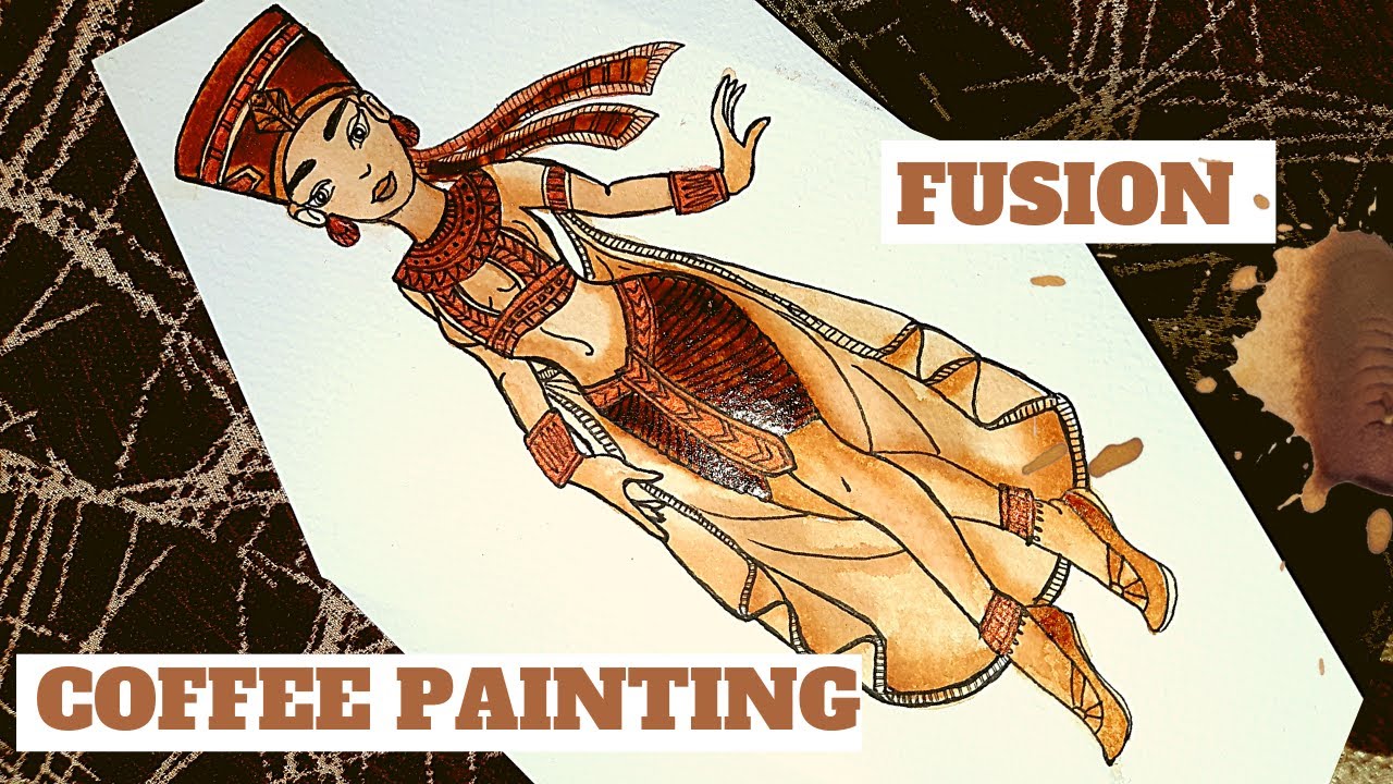 Coffee painting for beginners | Coffee painting tutorial | Step by step ...