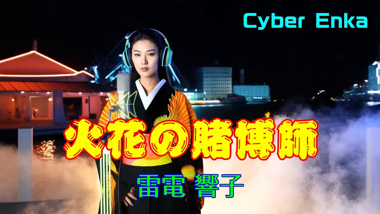 【Cyber Enka】 Raiden Kyoko - 火花の賭博師 (Fireworks Gambler) [ Official MUSIC ...