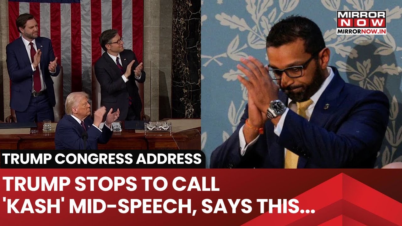 Trump Stops Mid-Speech To Call 'Kash'| Gives These Orders To FBI Chief Kash Patel, Pam Bondi ...