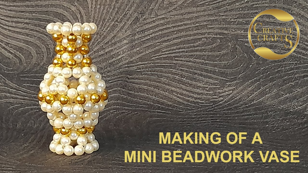 HOW TO MAKE A MINI BEADWORK VASE - YouTube