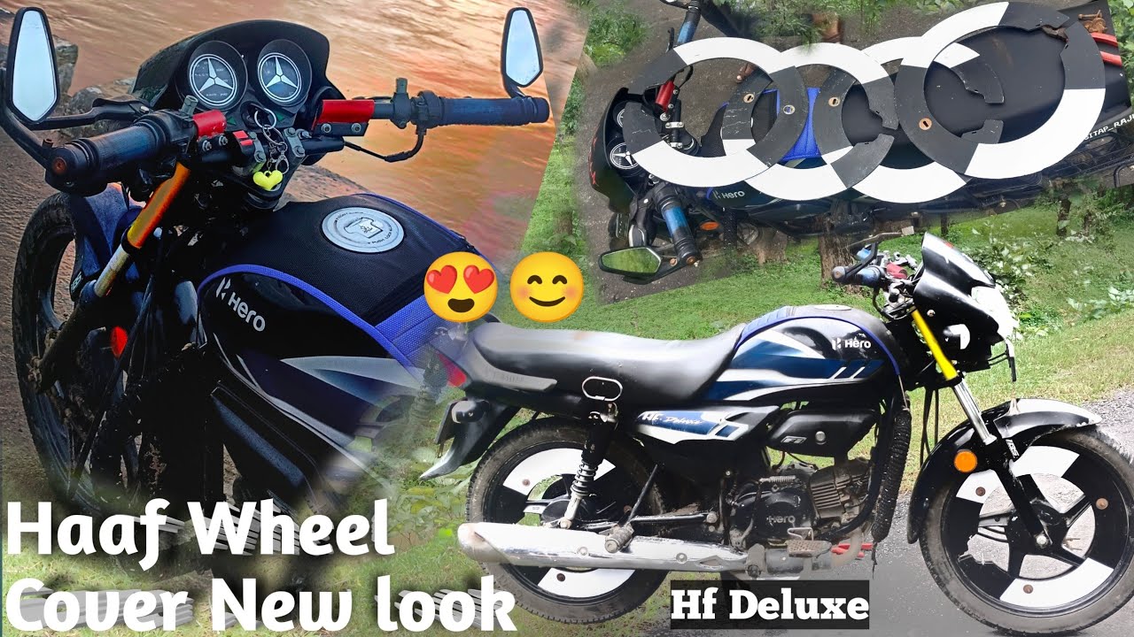 Wheel cover Hf Deluxe and splendor bicks modified installation New ...