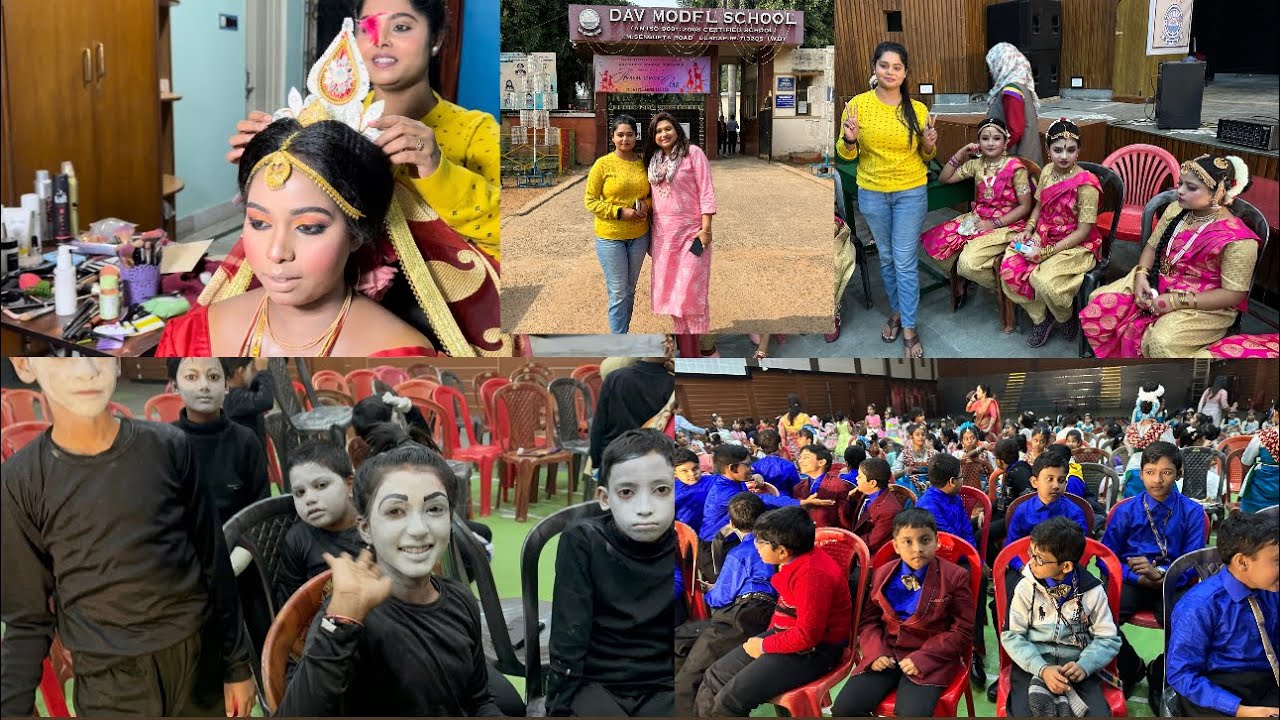 DAV Model School Durgapur annual program makeover | & a real Bridal ...