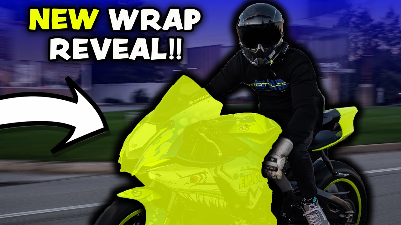 INSANE R1 Wrap Reveal almost goes WRONG!! (ROAD RAGE) - YouTube