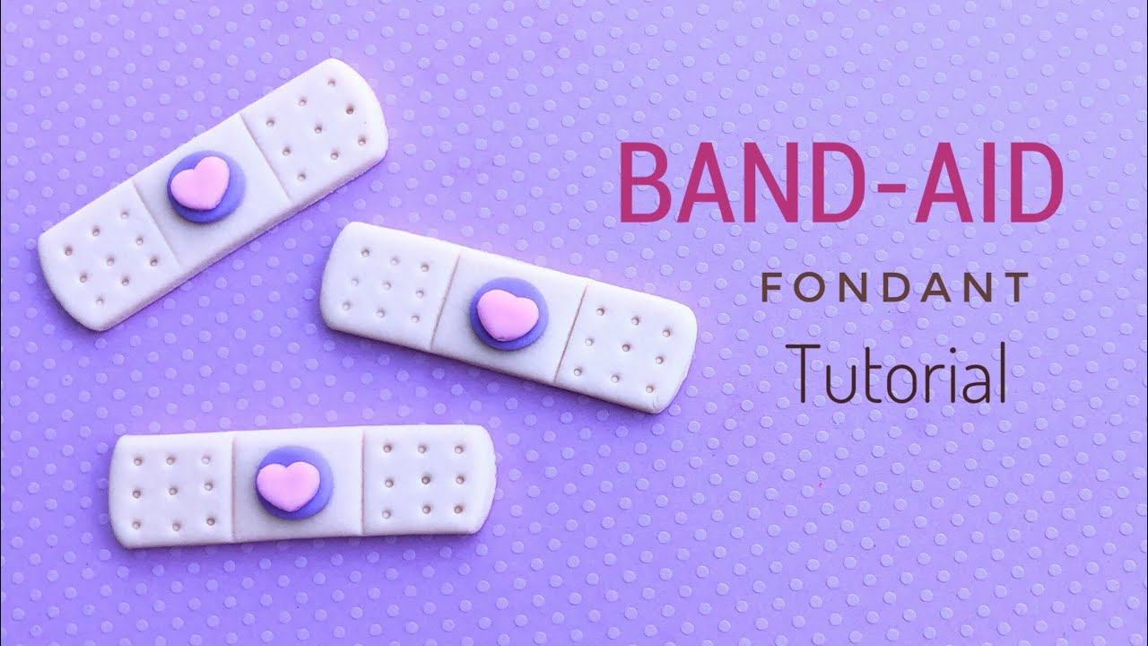 How to make a fondant BAND-AID - YouTube