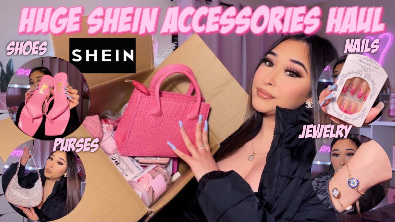 HUGE SHEIN ACCESSORIES HAUL 2023 | 50+ items ( shoes, purses, nails ...
