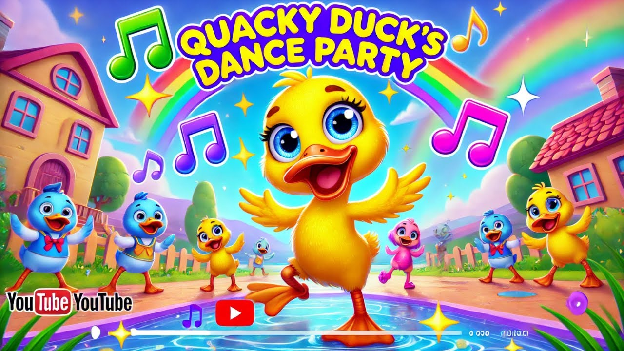 🦆🎶 Quacky Duck’s Dance Party 🎶🦆 for Kid and Nursery Rhymes||Kids song ...