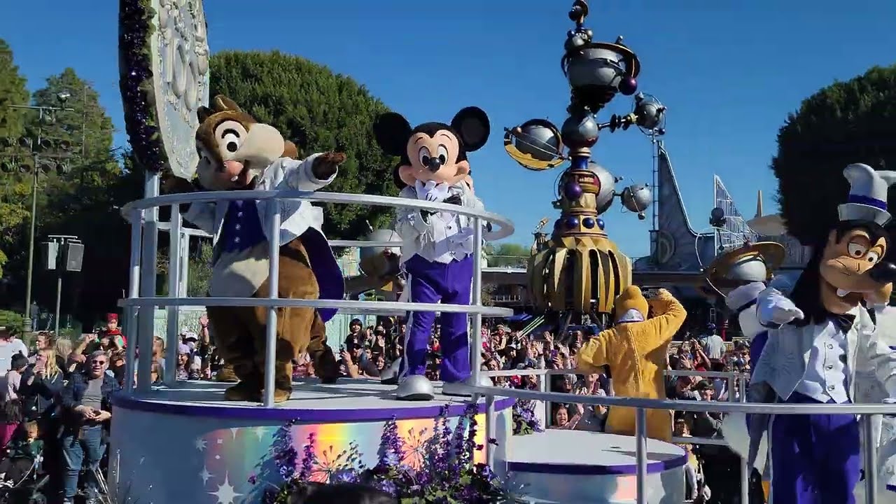 Disney 100 Years of Wonder Cavalcade Parade at Disneyland California ...