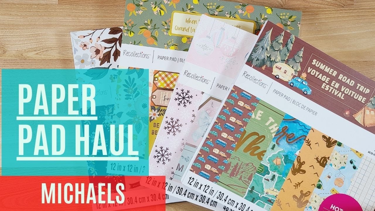 Michaels Paper Haul: Hot Buy Paper Pads: Scrapbook Paper - YouTube