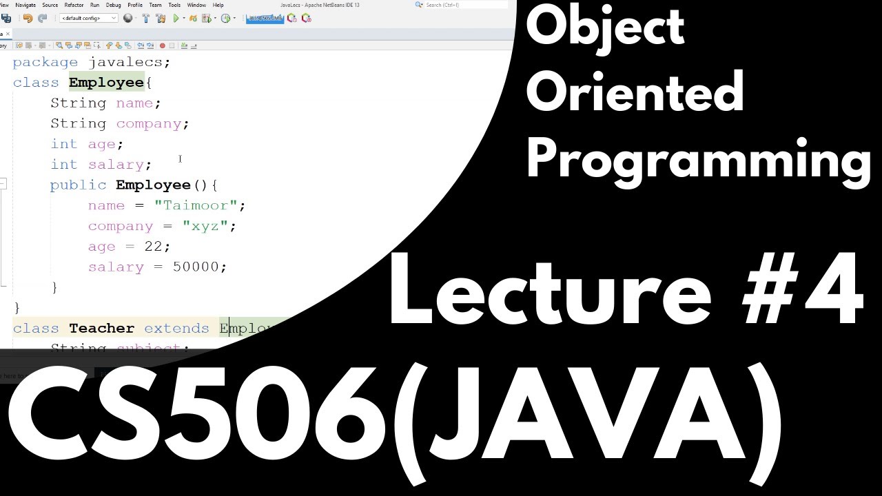 CS506 Short Lecture 4 | Object Oriented Programming(OOP) | JAVA | VU ...
