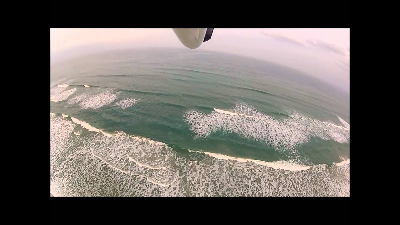 GoPro footage over the beach - YouTube