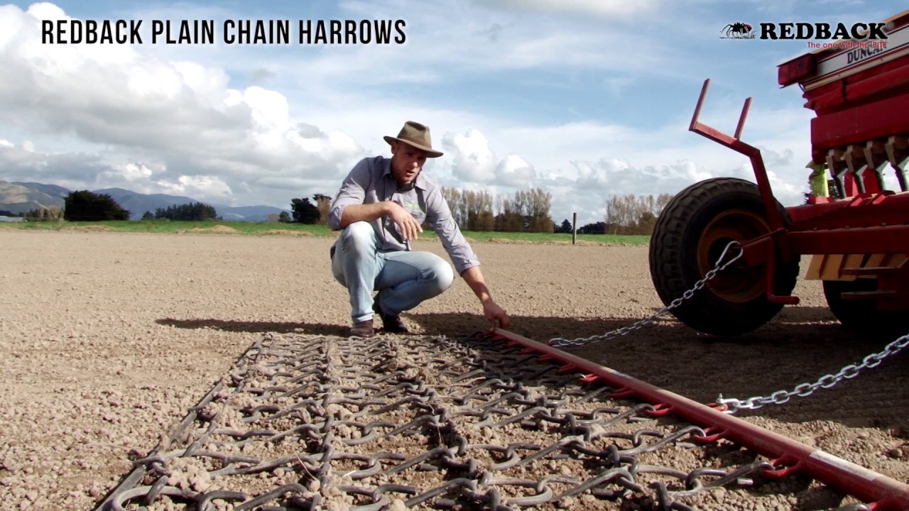 Redback Plain Chain Harrows - YouTube